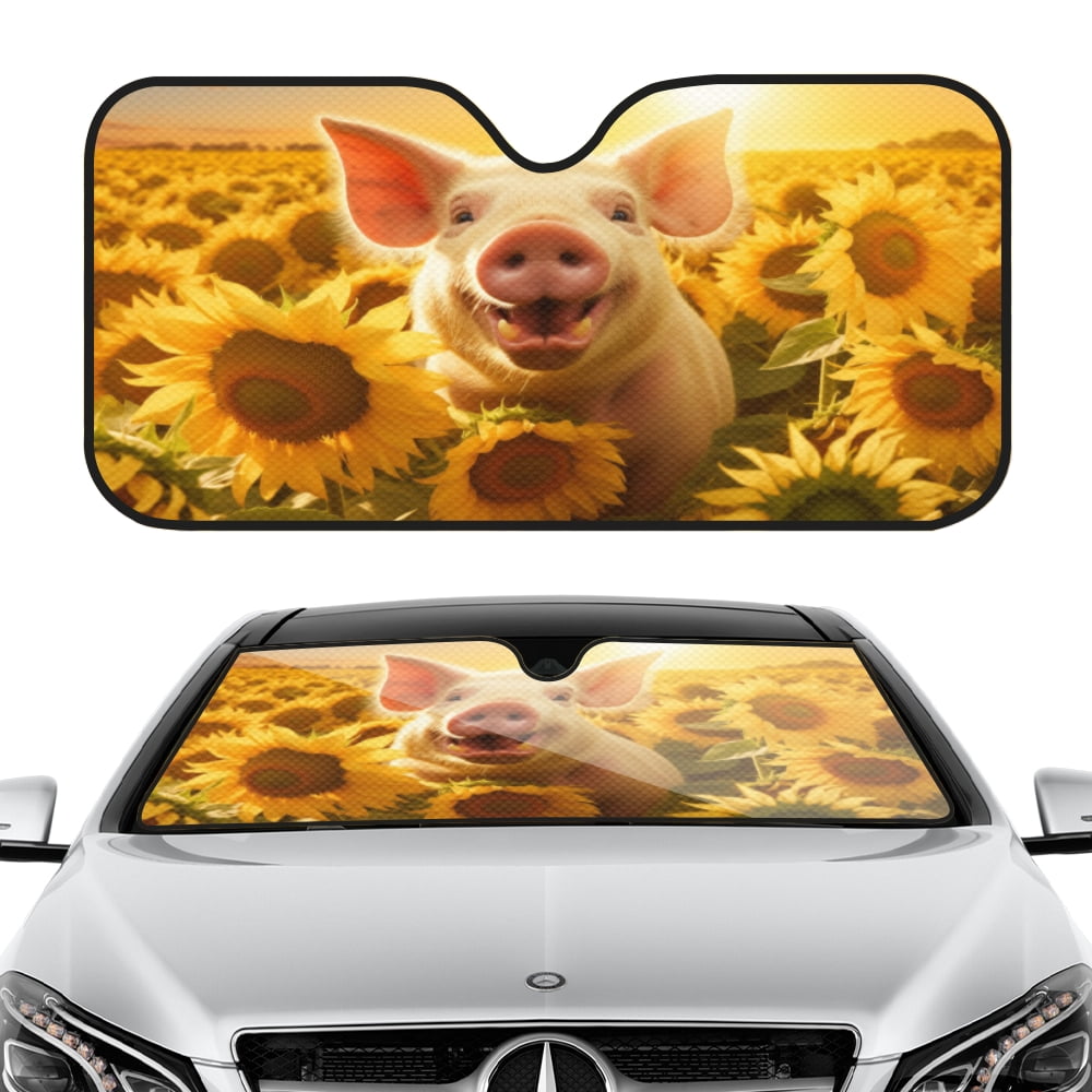 Front Windshield Sun Shade for Car & SUV, 51x28in UV Blocker, Foldable ...