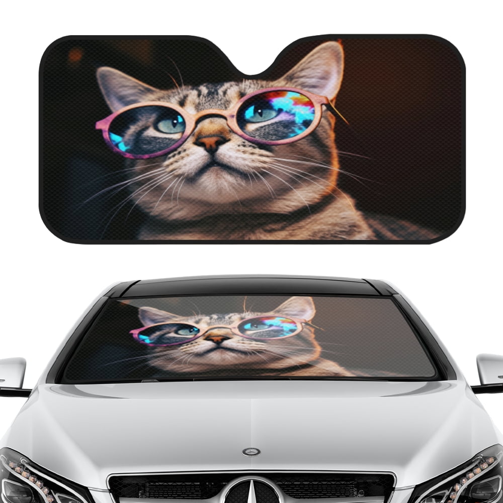 Front Windshield Sun Shade for Car & SUV, 55x30 Inch, UV Blocker ...