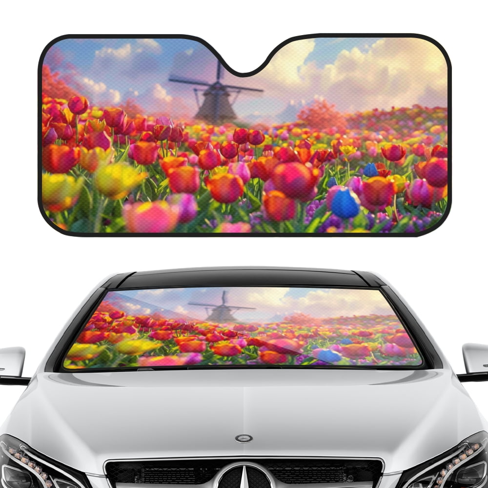 Front Windshield Sun Shade for Car & SUV, 55x30 Inch, UV Blocker ...