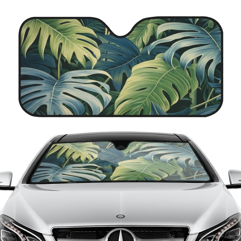 Front Windshield Sun Shade for Car & SUV, 55x30in UV Blocker, Foldable ...