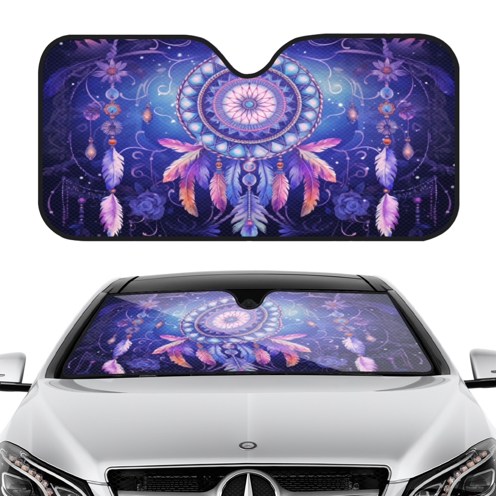 Front Windshield Sun Shade for Car & SUV, 55x30in UV Blocker, Foldable ...