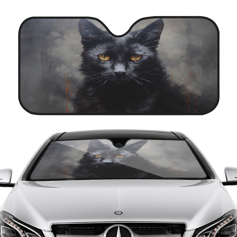 Front Windshield Sun Shade for Car & SUV, 55x30in UV Blocker, Foldable ...
