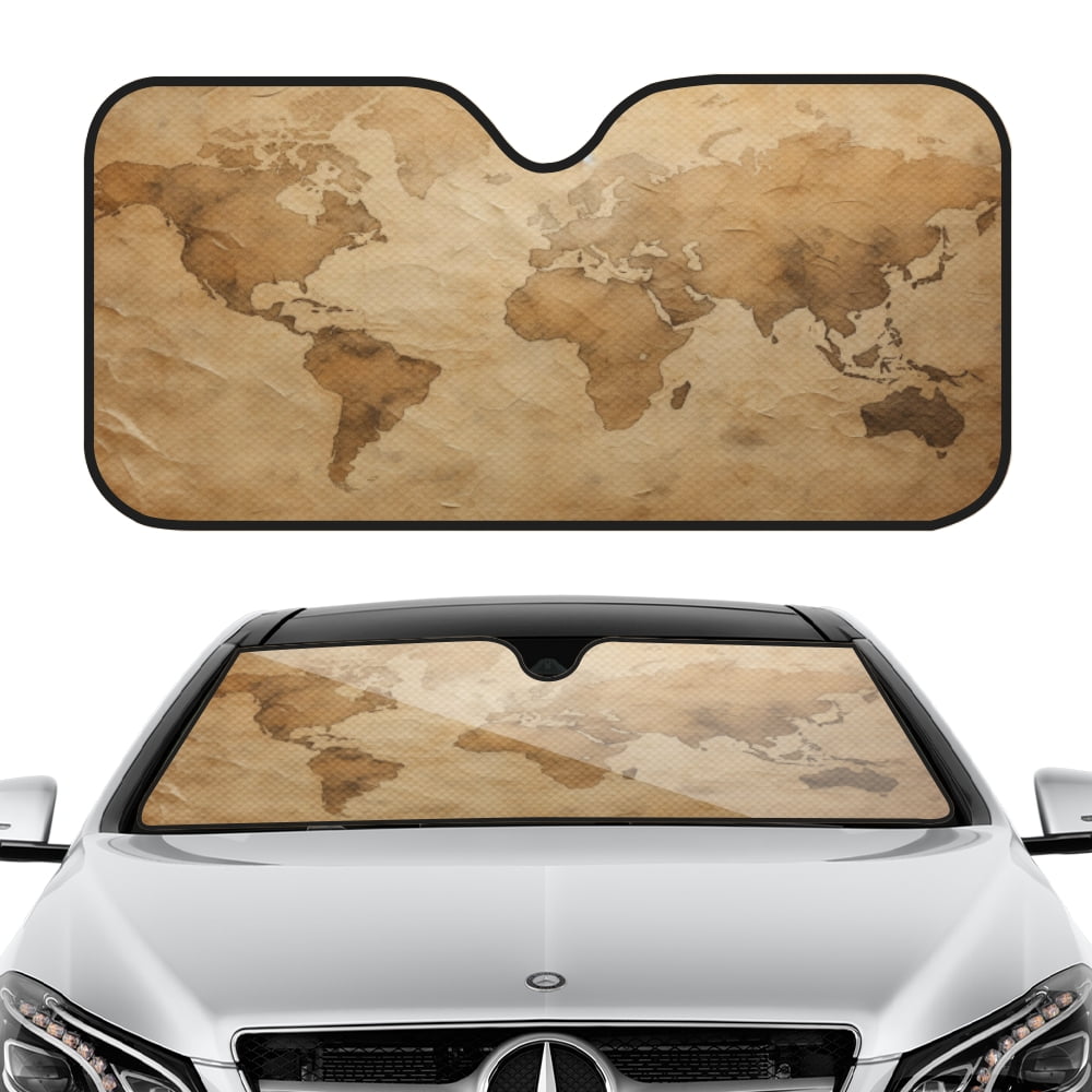 Front Windshield Sun Shade for Car & SUV, 55x30in UV Blocker, Foldable ...