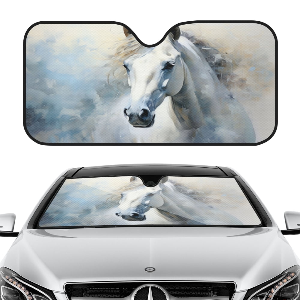 Front Windshield Sun Shade for Car & SUV, 55x30in UV Blocker, Foldable ...