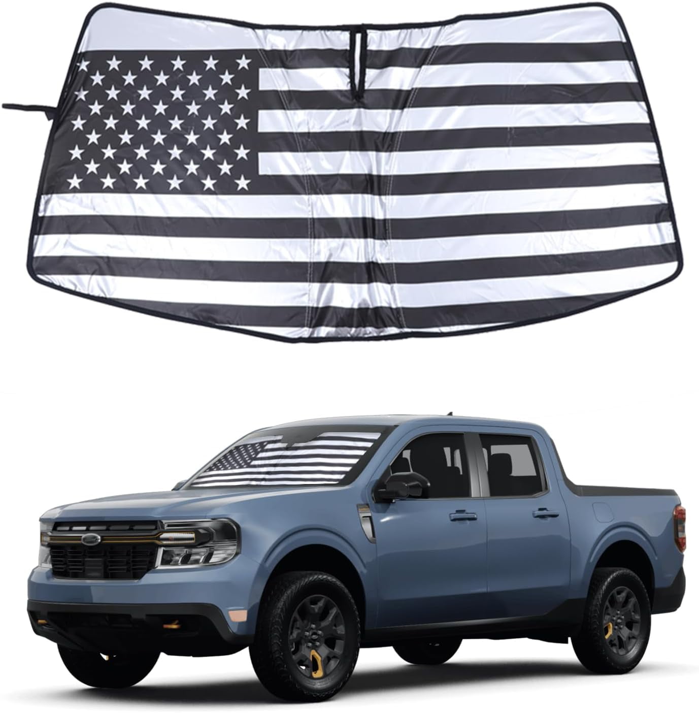 Front Windshield Sunshade for Ford Maverick 2022-2024 Truck Windshield ...