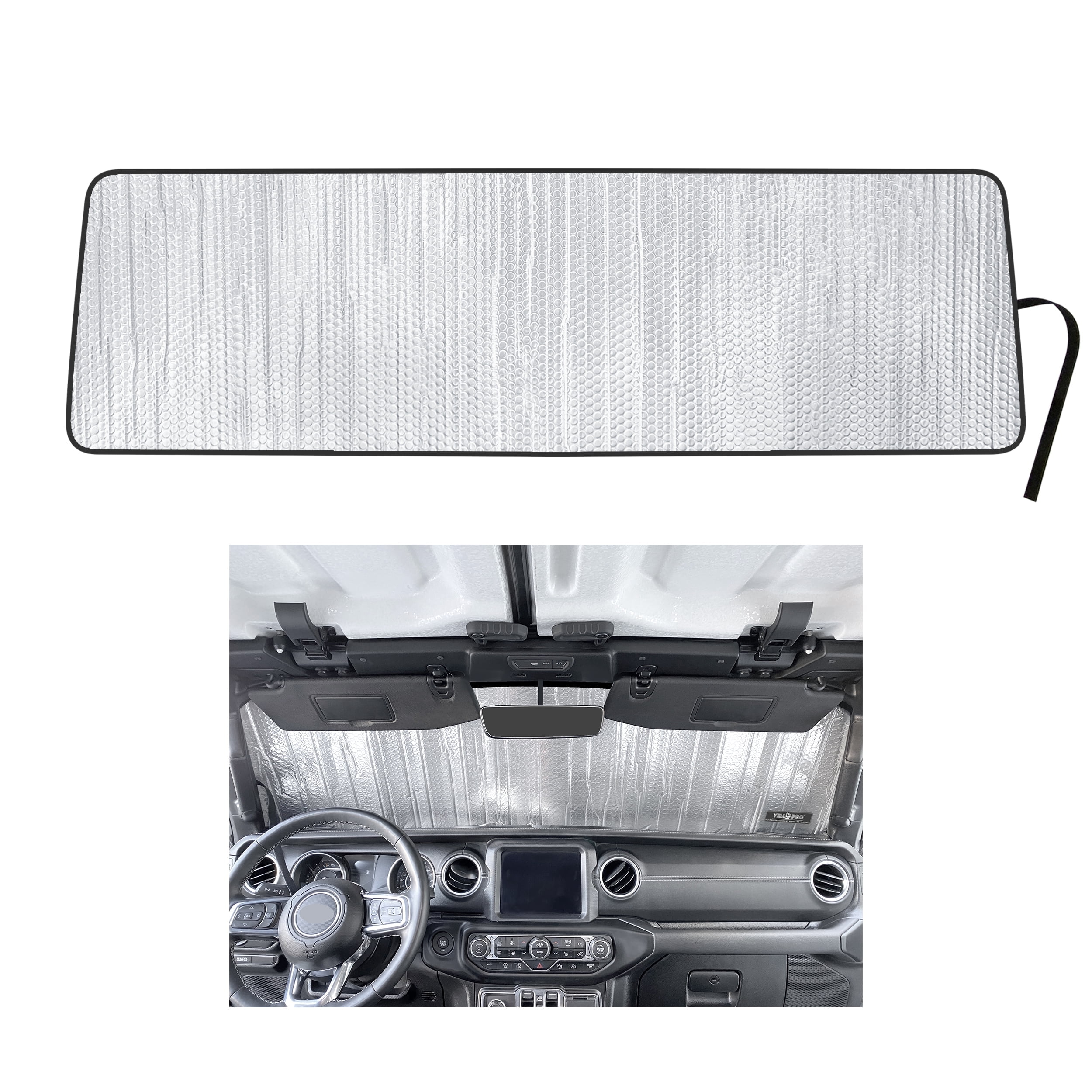 Yellopro Auto Front Windshield Sunshade for 2020-2025 Jeep Gladiator ...