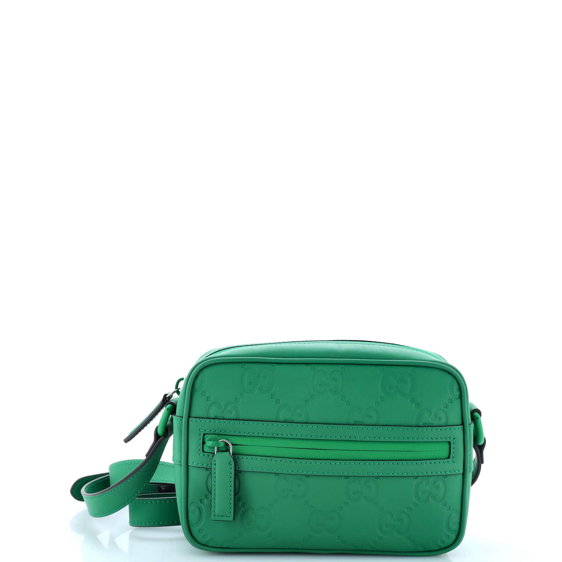 Pre-Owned Front Zip Crossbody GG Rubber Effect Leather Mini By Rebag ...