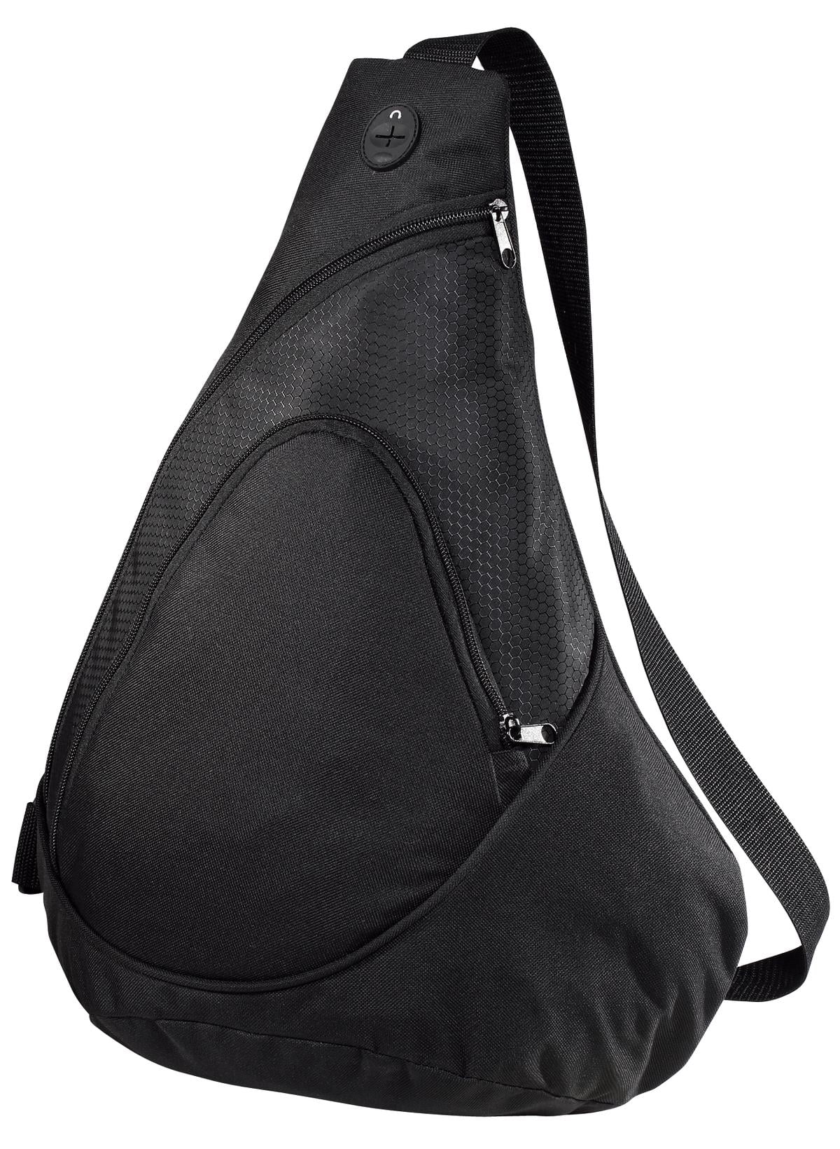 Front Zippered Pocket Honeycomb Pocket Sling Pack - Walmart.com