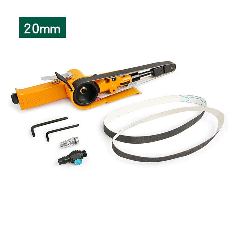 Front and Back Grinding Pneumatic Belt Sander High-Speed Operation 10mm ...