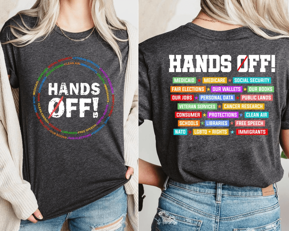 Front and Back Hands Off Protest Shirt, Save Public Lands, Social ...