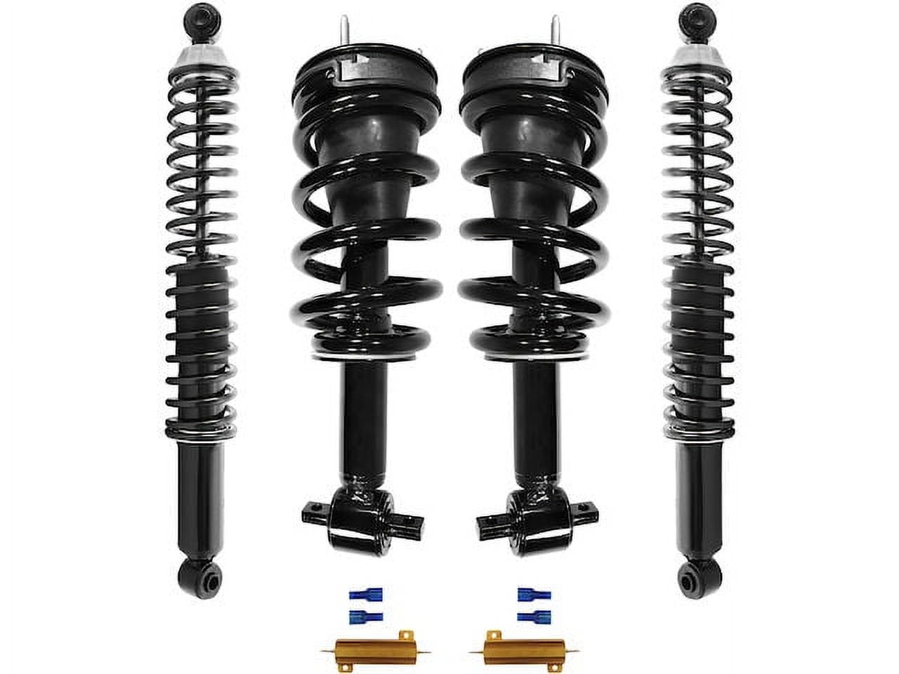 Cadillac Escalade 2007-2014 Suspension Struts: Front & Rear Air to Coil ...