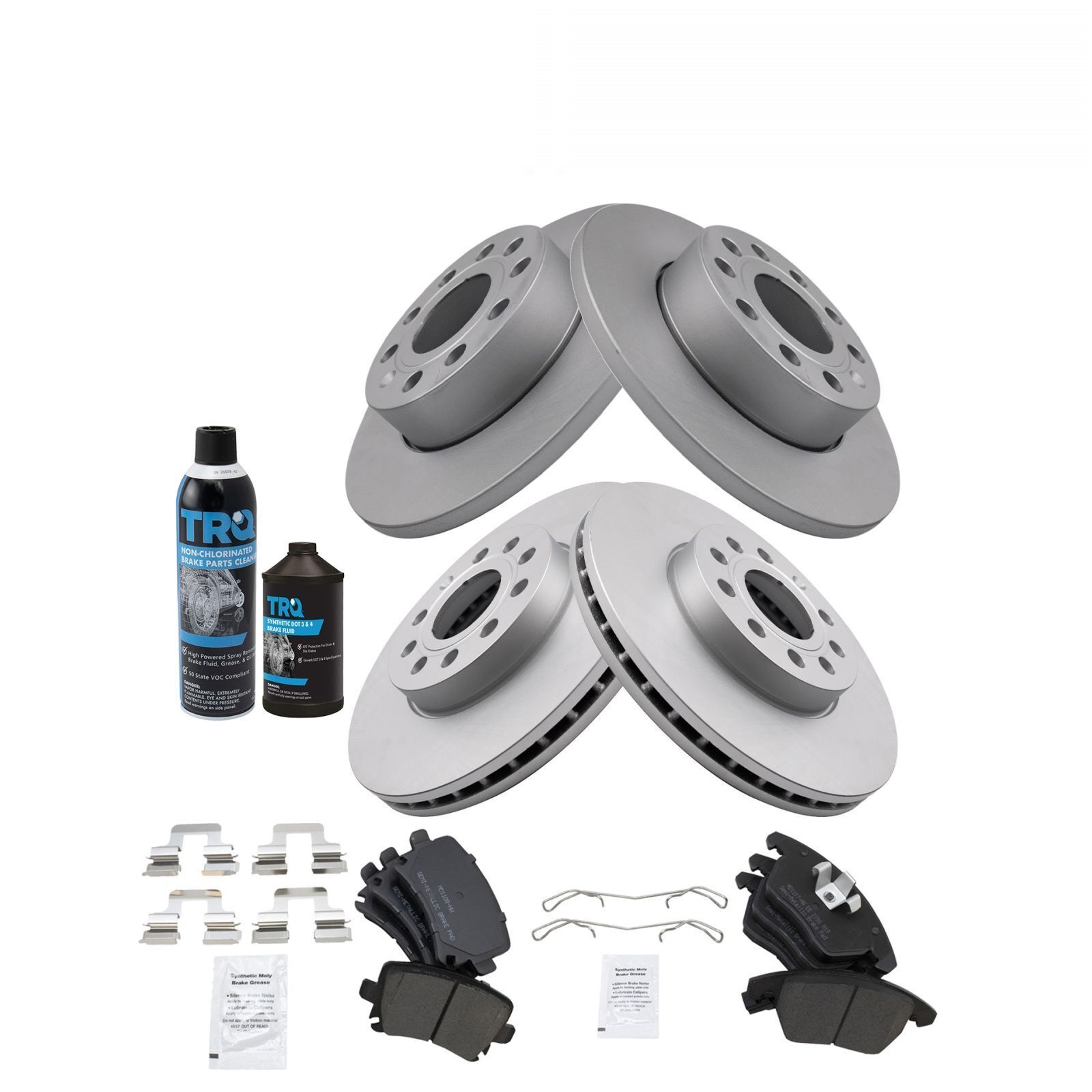 Front and Rear Brake Pad & Rotor Kit Semi-Metallic for SWAGEN (1.8T, 2 ...