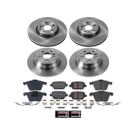Front and Rear Brake Pad Rotor Shoe Drum Kit - Compatible with 2020 ...