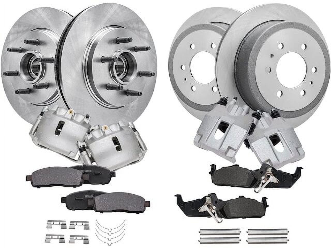 Front and Rear Brake Pad Rotor and Caliper Set - Compatible with 2005 ...