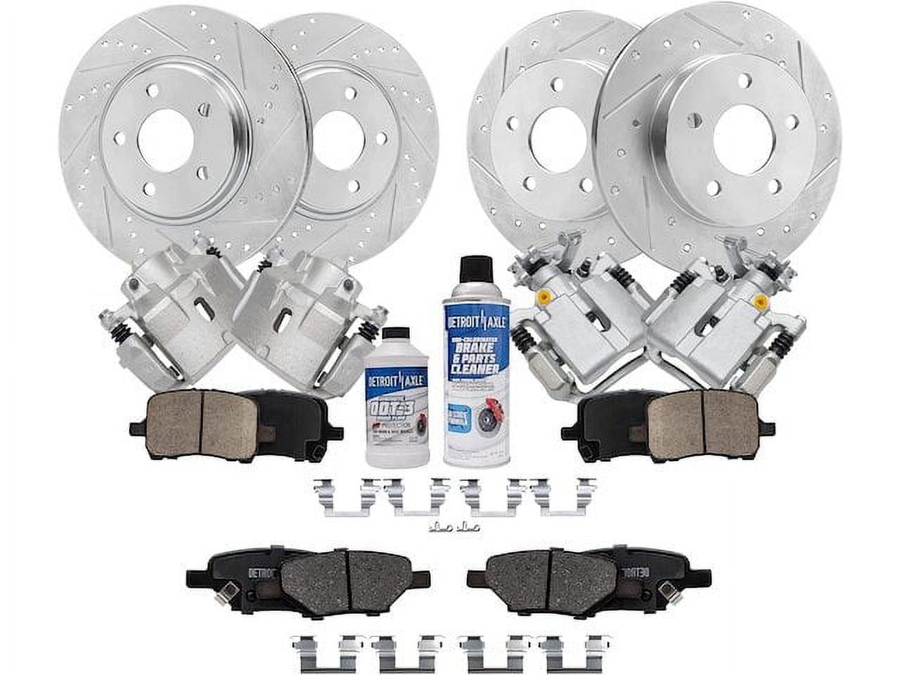Front and Rear Brake Pad Rotor and Caliper Set - Compatible with 2006 ...