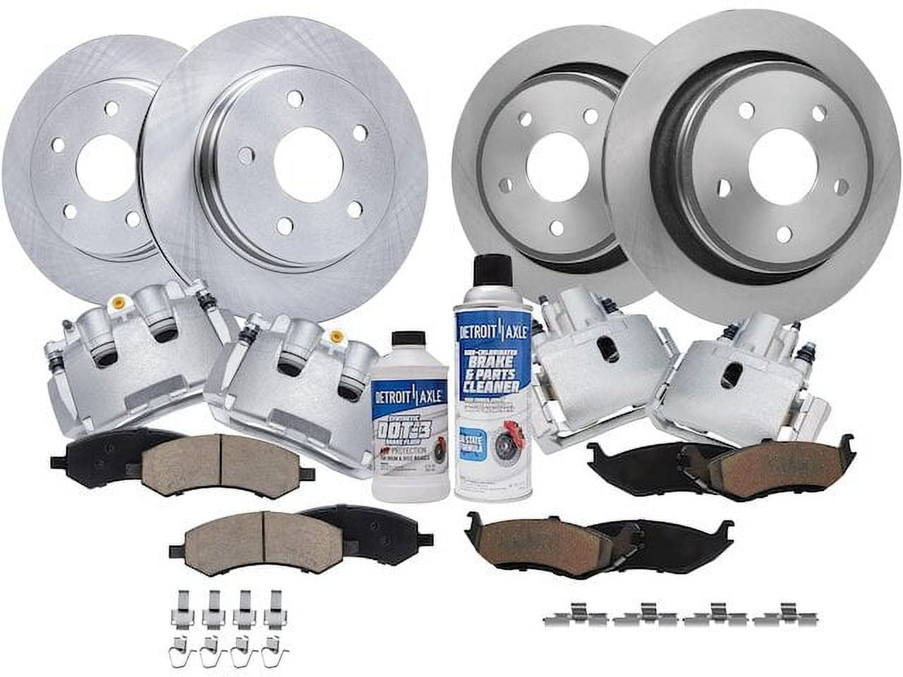 Front and Rear Brake Pad Rotor and Caliper Set - Compatible with 2009 ...