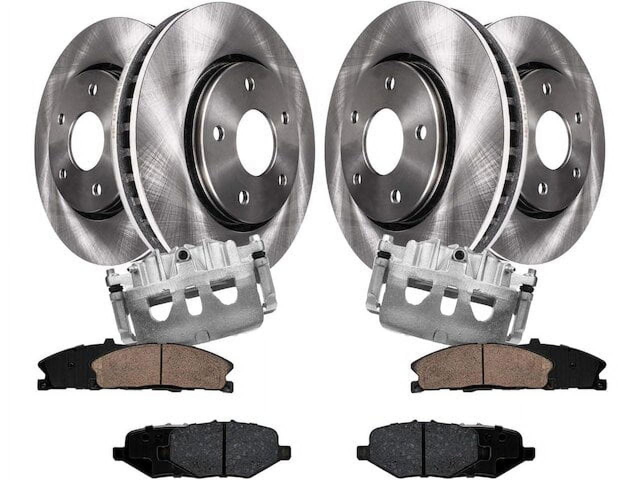 Front and Rear Brake Pad Rotor and Caliper Set - Compatible with 2013 ...