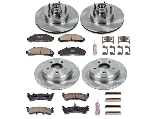 Front and Rear Brake Pad and Rotor Kit - Compatible with 1998 - 2002 ...