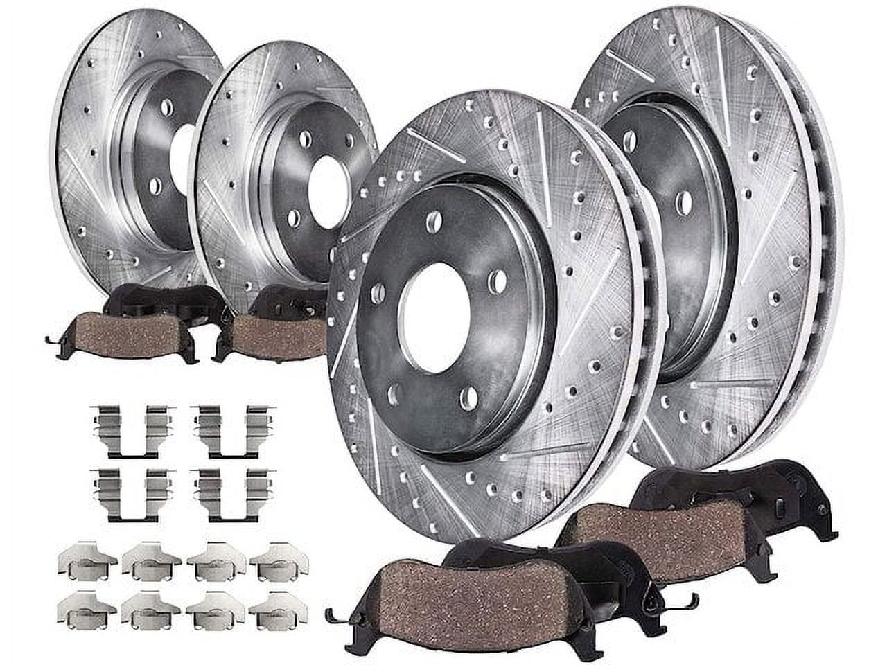 Front and Rear Brake Pad and Rotor Kit - Compatible with 2009 - 2018 ...
