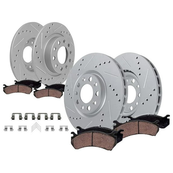 Front and Rear Brake Pad and Rotor Kit - Compatible with 2013 - 2016 ...