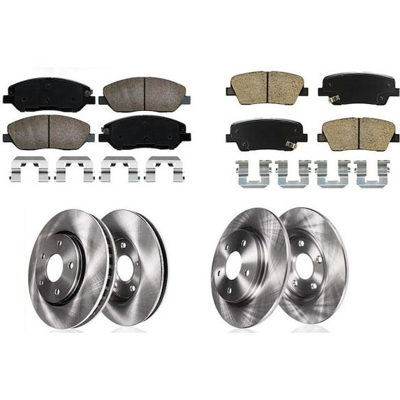 Front and Rear Brake Pad and Rotor Kit - Compatible with 2013 - 2016 ...