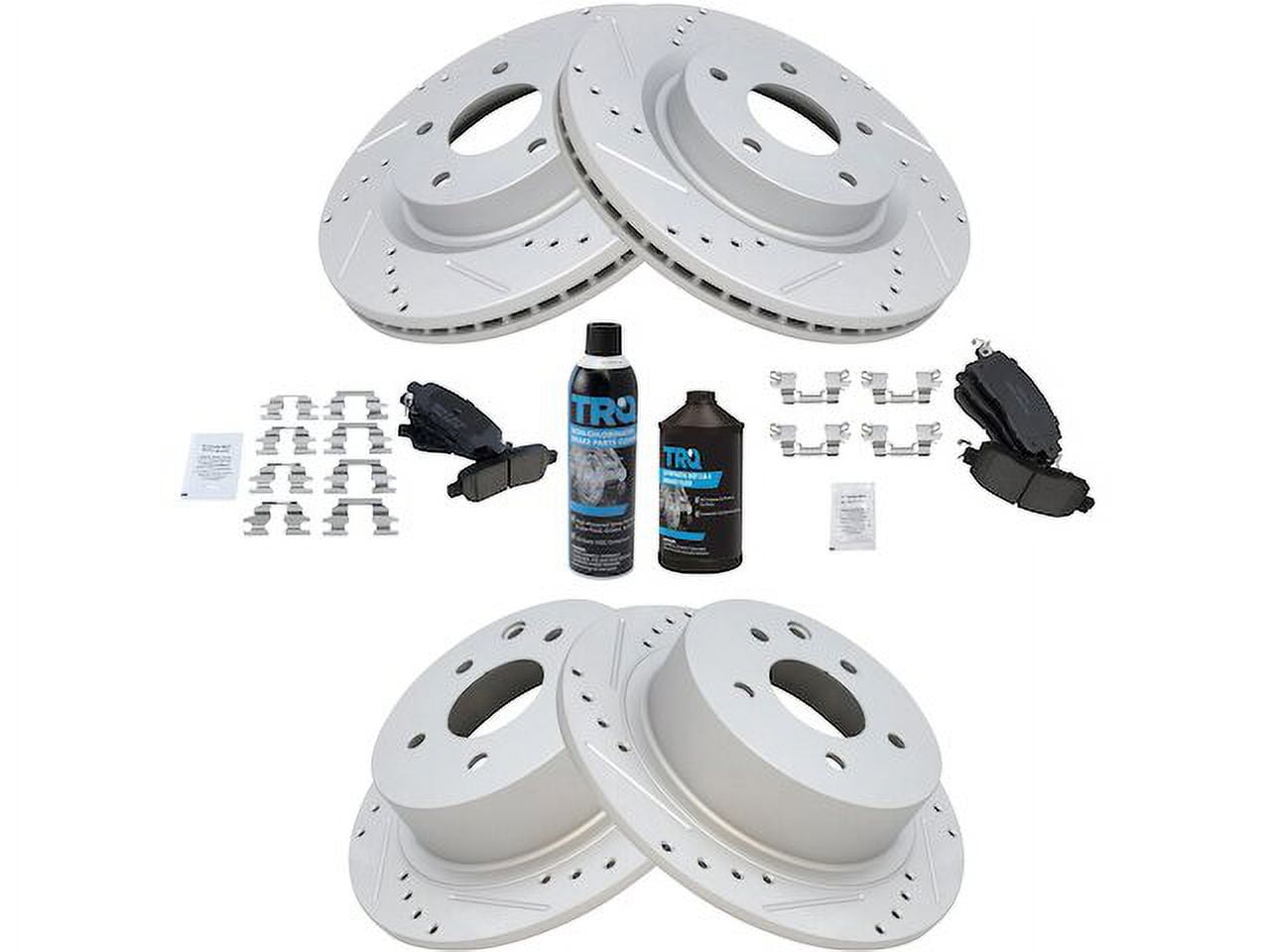 Front and Rear Brake Pad and Rotor Kit - Compatible with 2013 - 2018 ...