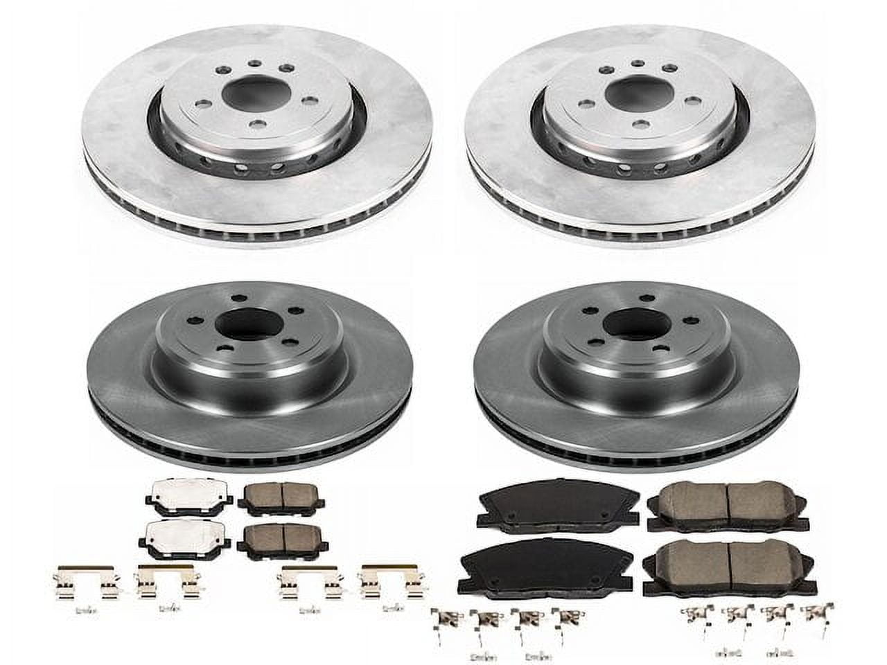 Front and Rear Brake Pad and Rotor Kit - Compatible with 2014 - 2023 ...