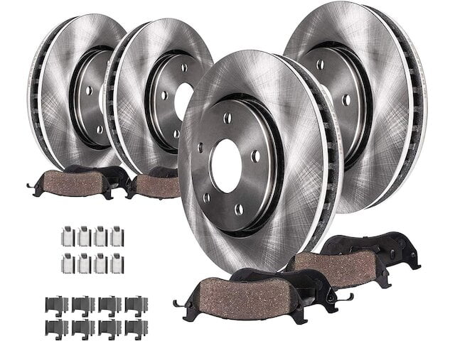 Front and Rear Brake Pad and Rotor Kit - Compatible with 2015 - 2019 ...