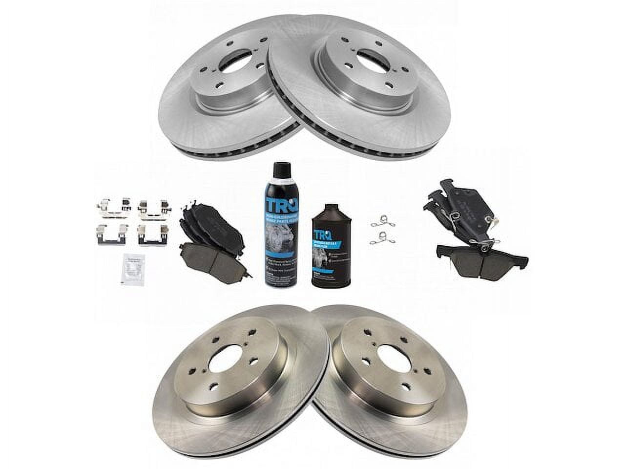 Front and Rear Brake Pad and Rotor Kit - Compatible with 2015 - 2019 ...