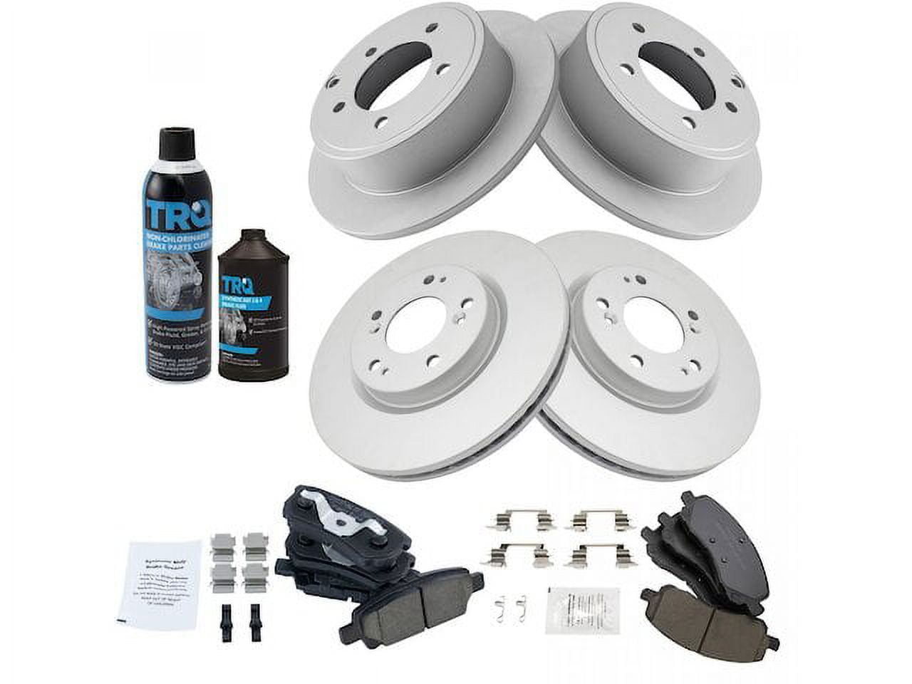 Front and Rear Brake Pad and Rotor Kit - Compatible with 2017 Jeep Patriot - Walmart.com