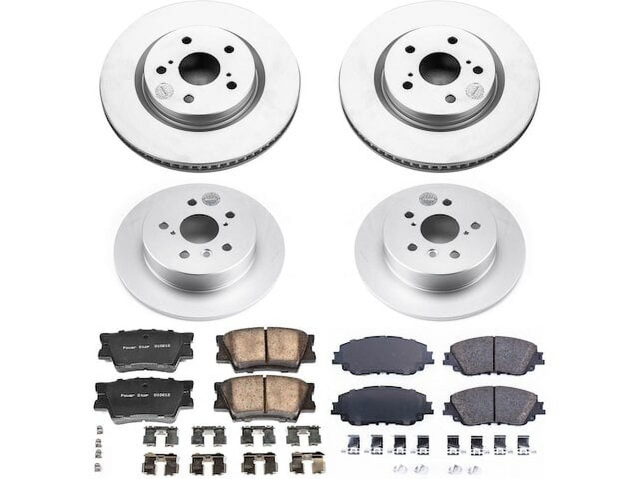 Front and Rear Brake Pad and Rotor Kit - Compatible with 2018 - 2024 ...