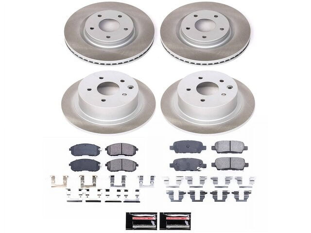 Front and Rear Brake Pad and Rotor Kit - Compatible with 2018 - 2025 ...