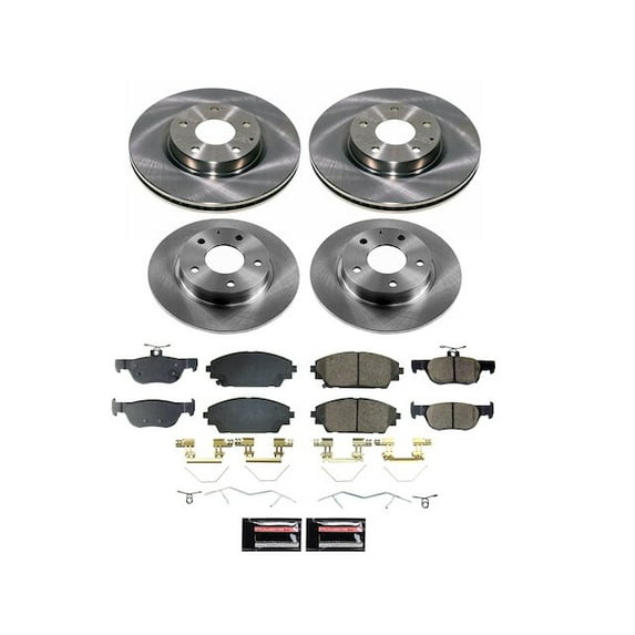 Front and Rear Brake Pad and Rotor Kit - Compatible with 2020 - 2023 ...