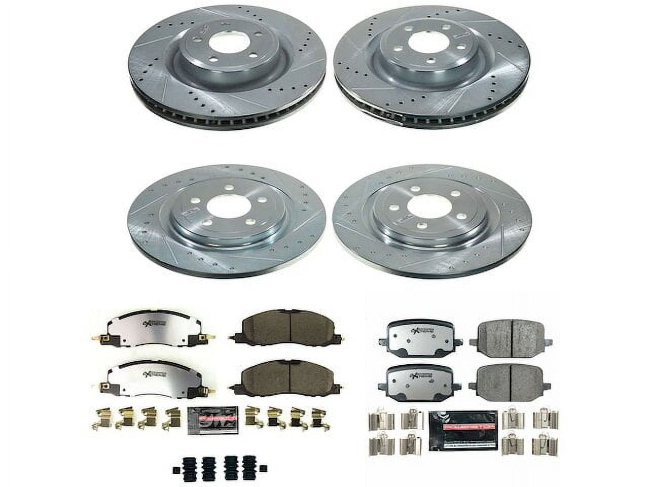 Front and Rear Brake Pad and Rotor Kit - Compatible with 2020 - 2025 ...