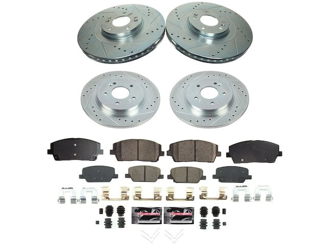 Front and Rear Brake Pad and Rotor Kit - Compatible with 2020 - 2025 ...