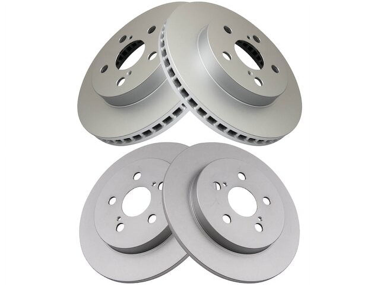 Front and Rear Brake Rotor Set 4 Piece - Compatible with 2020 - 2022 ...