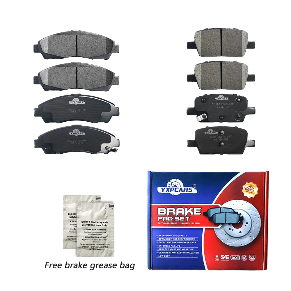 Front and Rear Ceramic Disc Brake Pads Fit For Chevrolet Traverse GMC ...