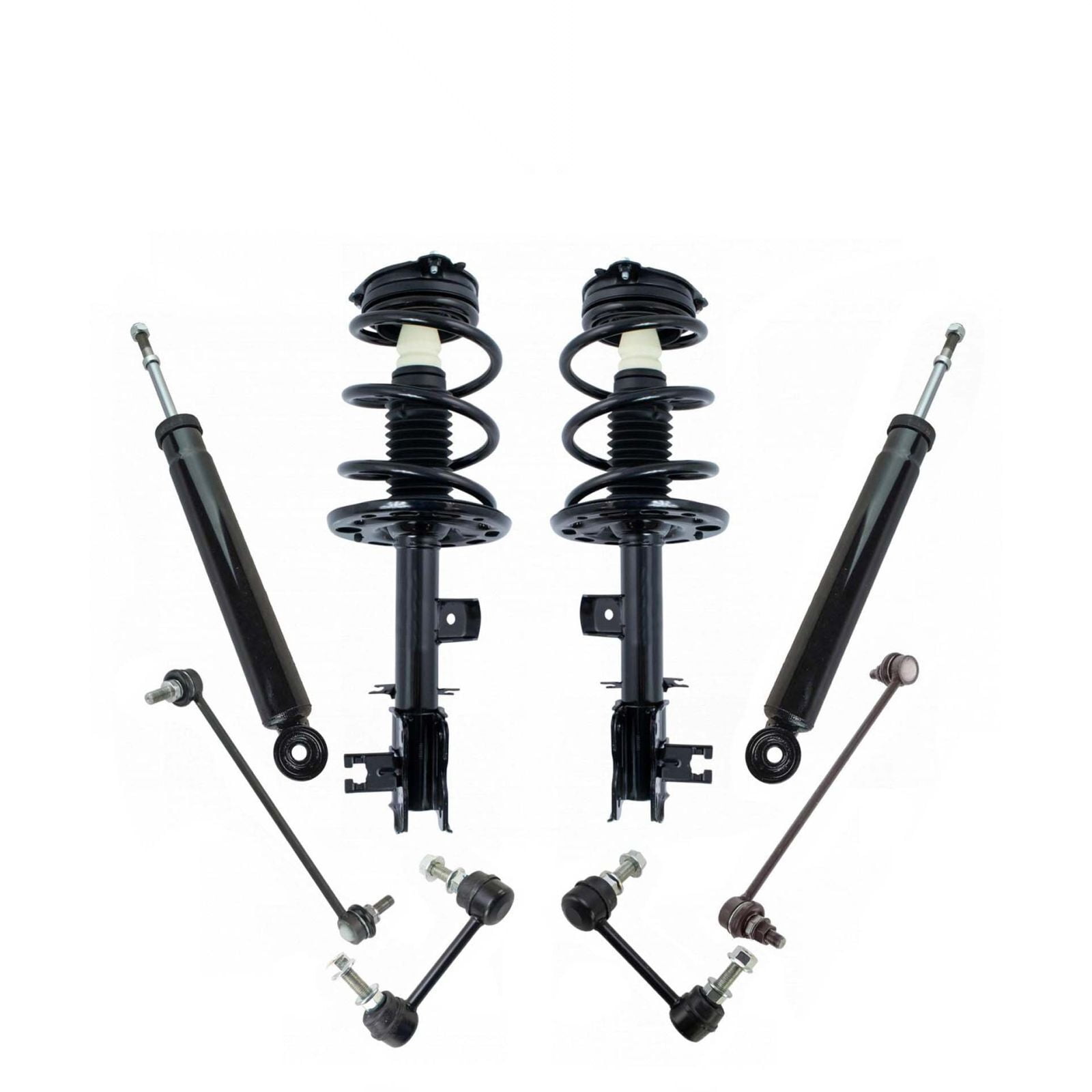 Front and Rear Complete Strut & Shock Absorber Sway Kit for 2009-2014 ...