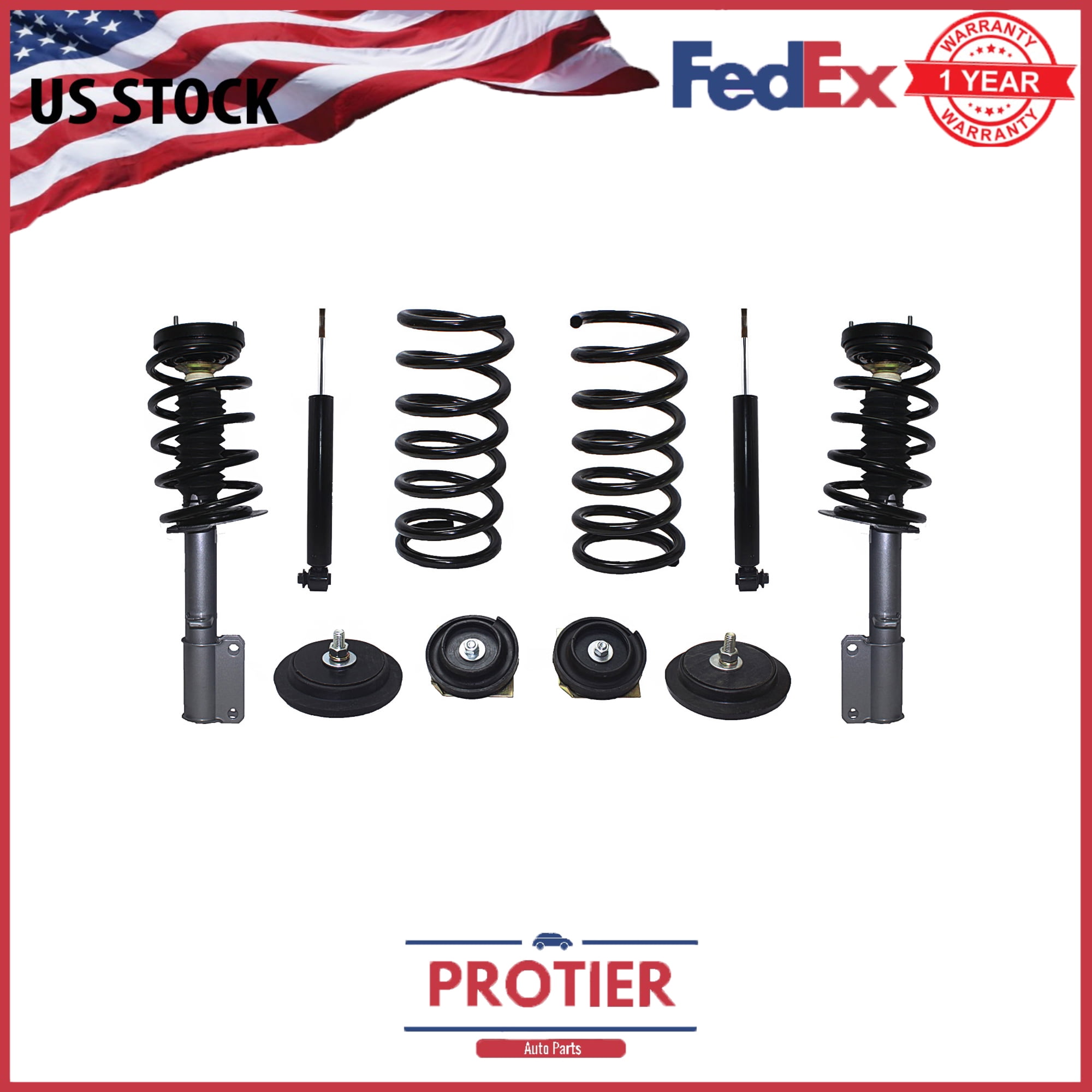 Front and Rear Conversion Kit for BMW X5 w/ Shocks - Walmart.com