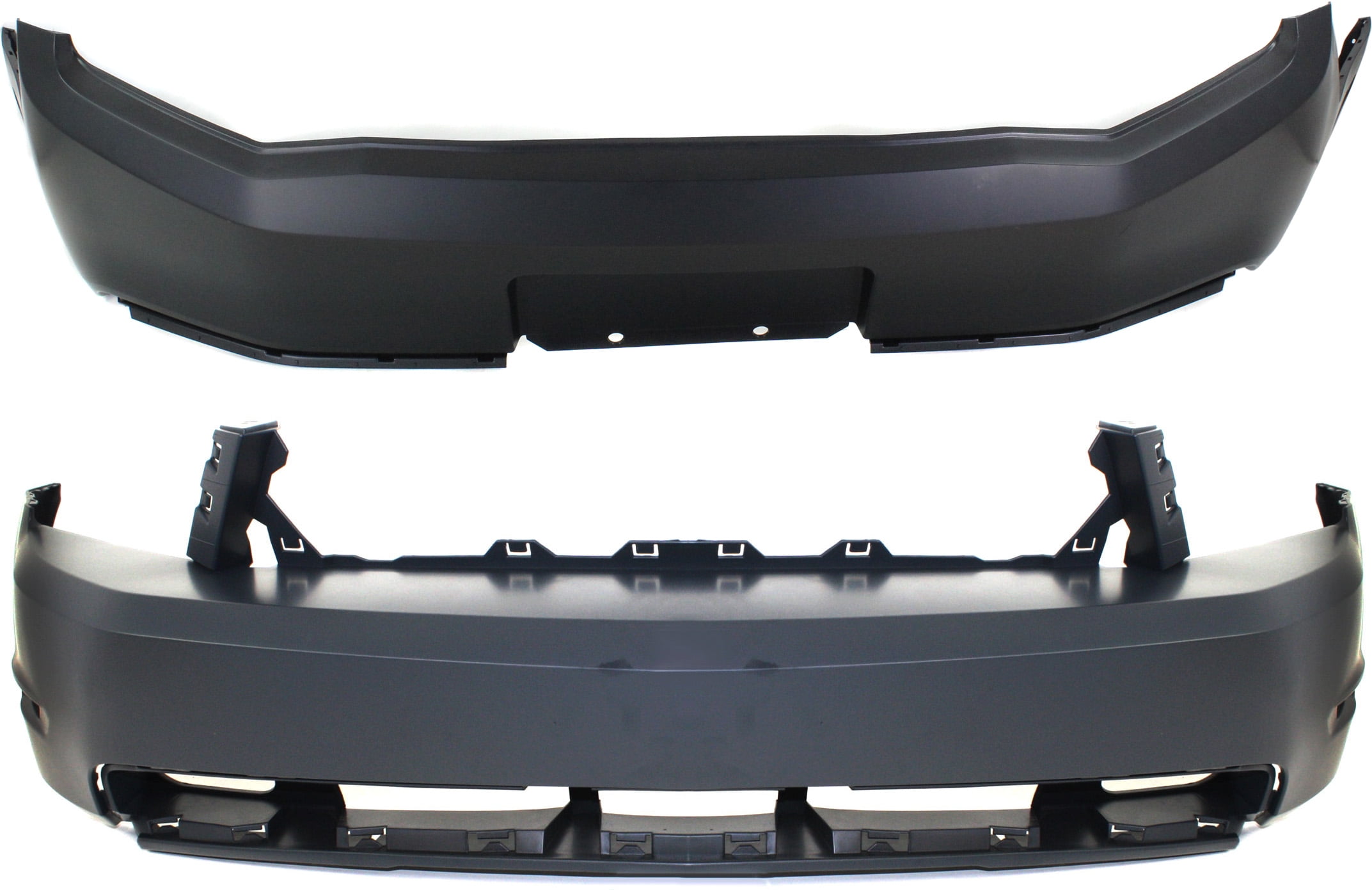 Front and Rear Primed Bumper Cover Replacement for 2010-2012 Ford ...