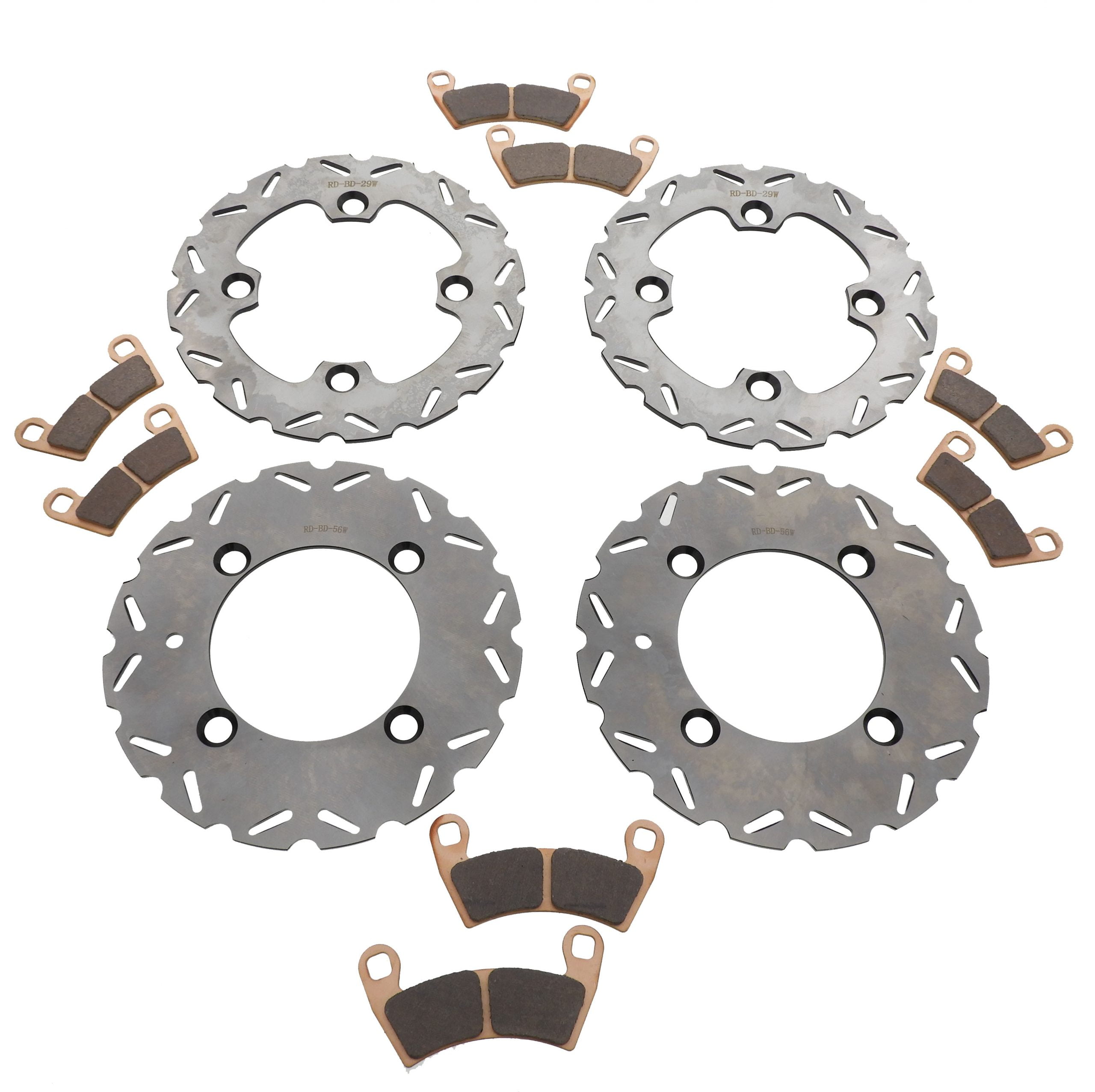 Front and Rear RipTide Rotors and MudRat Brake Pads 2017 Polaris ...