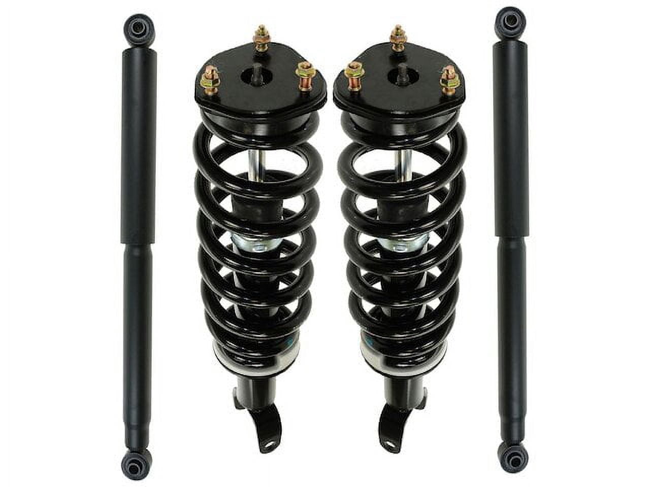Front and Rear Shock Absorber and Coil Spring Assembly Set 4 Piece ...