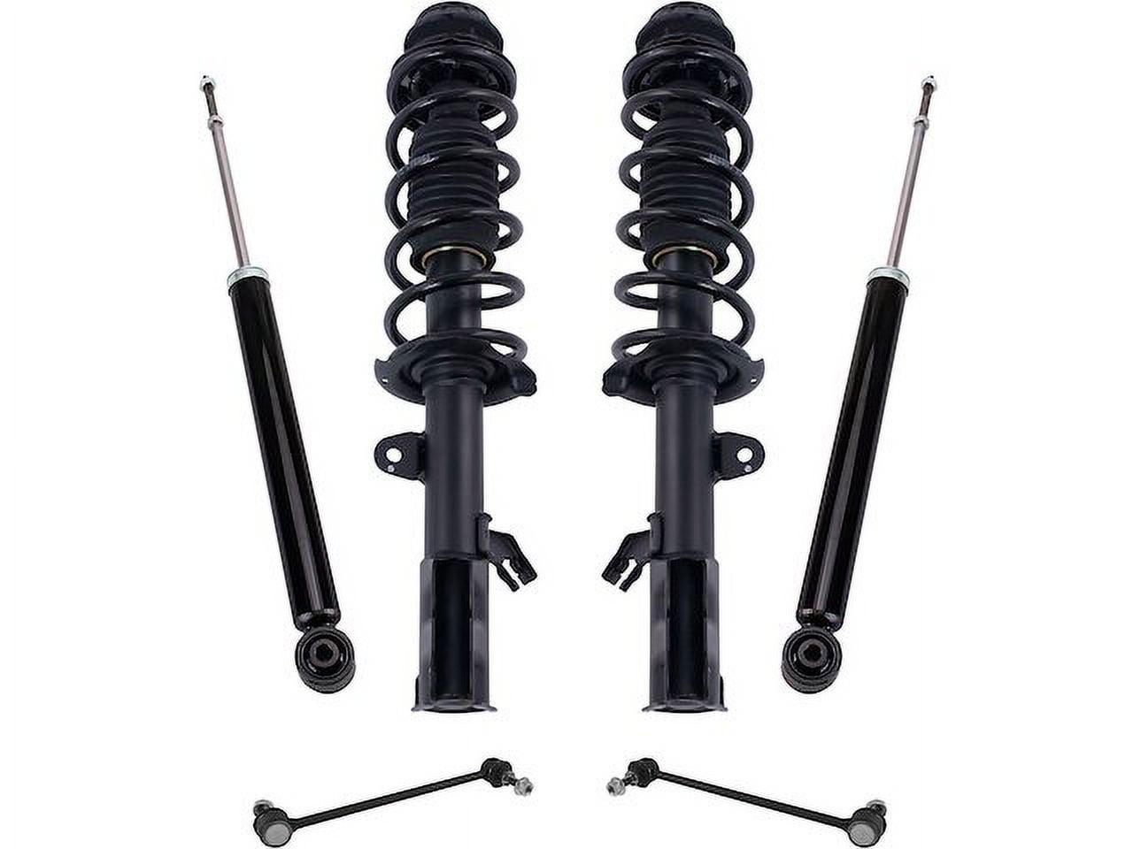 T.RQ Front and Rear Shock Strut Coil Spring Sway Bar Link Kit, 6 Piece ...