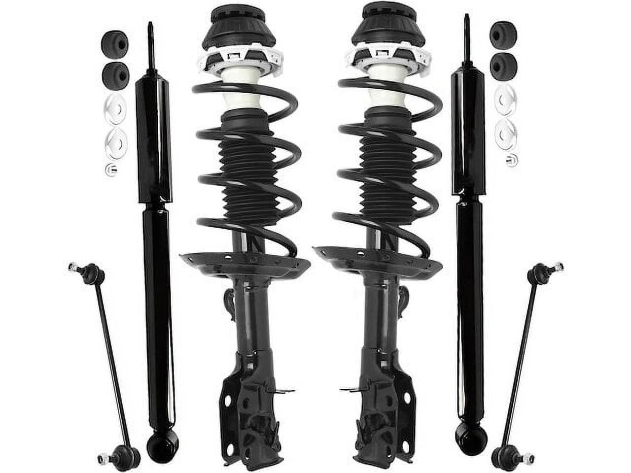 Front and Rear Shock Strut Coil Spring Sway Bar Link Kit - Compatible ...
