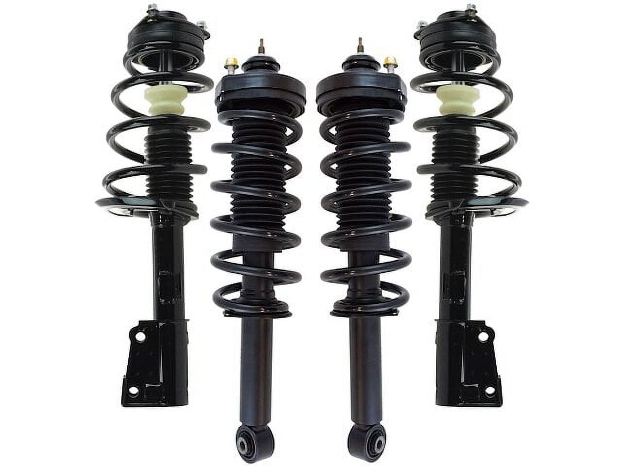 Front and Rear Strut and Coil Spring Assembly Set 4 Piece - Compatible ...