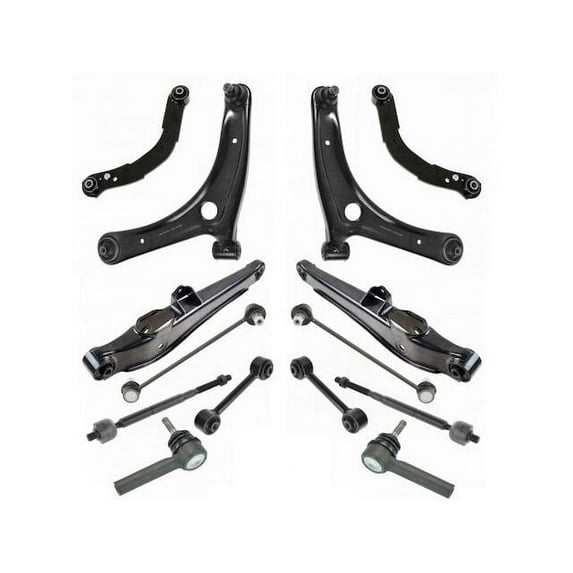 14-Piece Front & Rear Suspension Kit for 2007-2017 Jeep Patriot - Anti ...