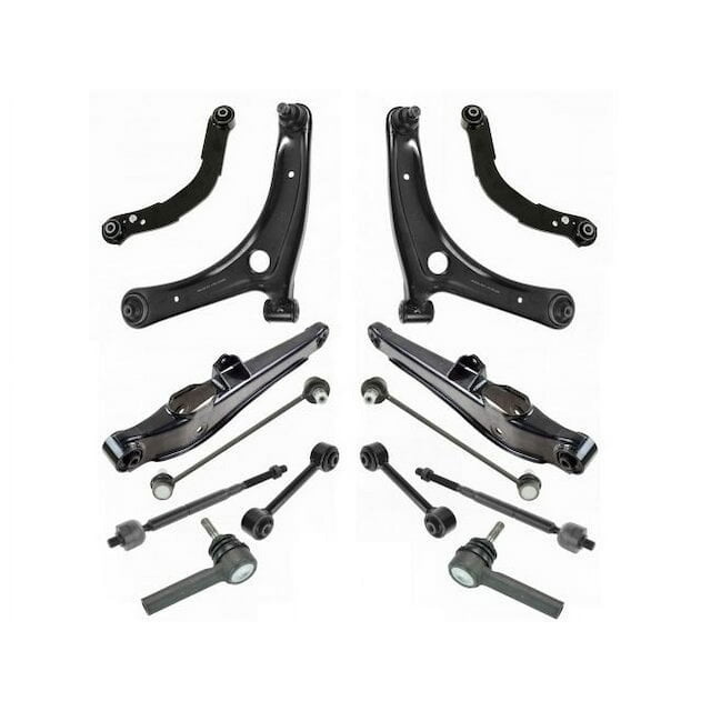 14-Piece Front & Rear Suspension Kit for 2007-2017 Jeep Patriot - Anti ...