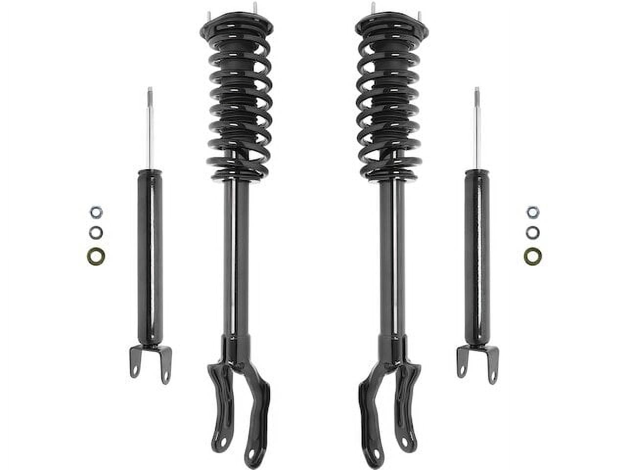 Front and Rear Suspension Strut and Shock Absorber Assembly 4 Piece Kit ...