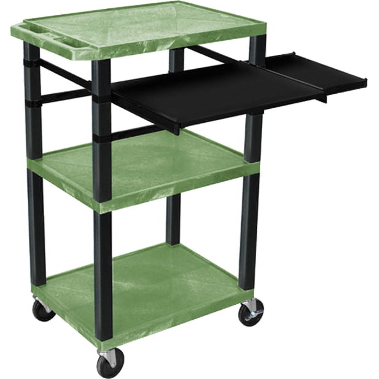 Front and Side Pullout Shelf Carts Black Legs - Walmart.com