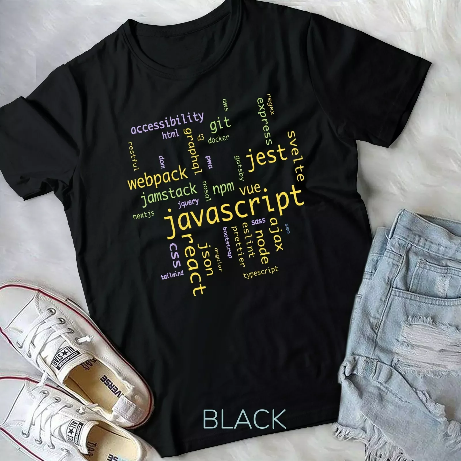 Front-end Skills, Funny Javascript Engineer and Web Developer Humor New Unisex T-Shirt - Walmart.com